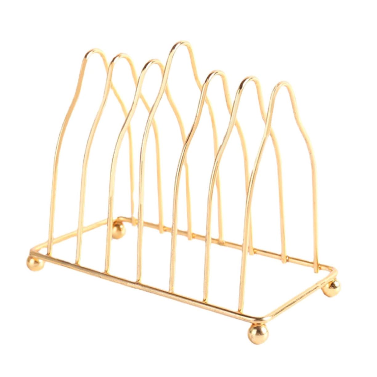 Operitacx Plate Racks Metal Dish Rack Pot Lid Holder Plate Stand Kitchen Cabinet Organizer Drying Rack for Bowl Cup Cutting Board