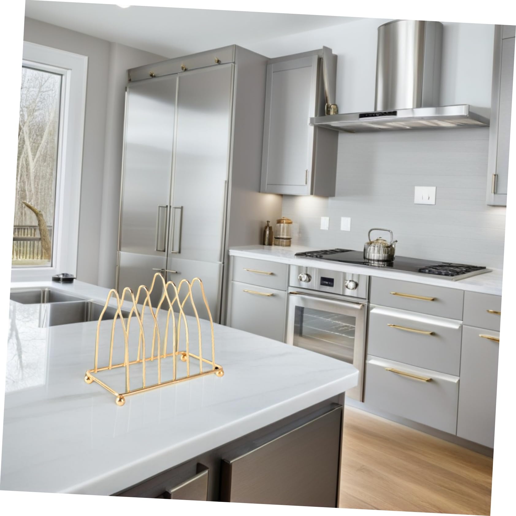 Operitacx Plate Racks Metal Dish Rack Pot Lid Holder Plate Stand Kitchen Cabinet Organizer Drying Rack for Bowl Cup Cutting Board