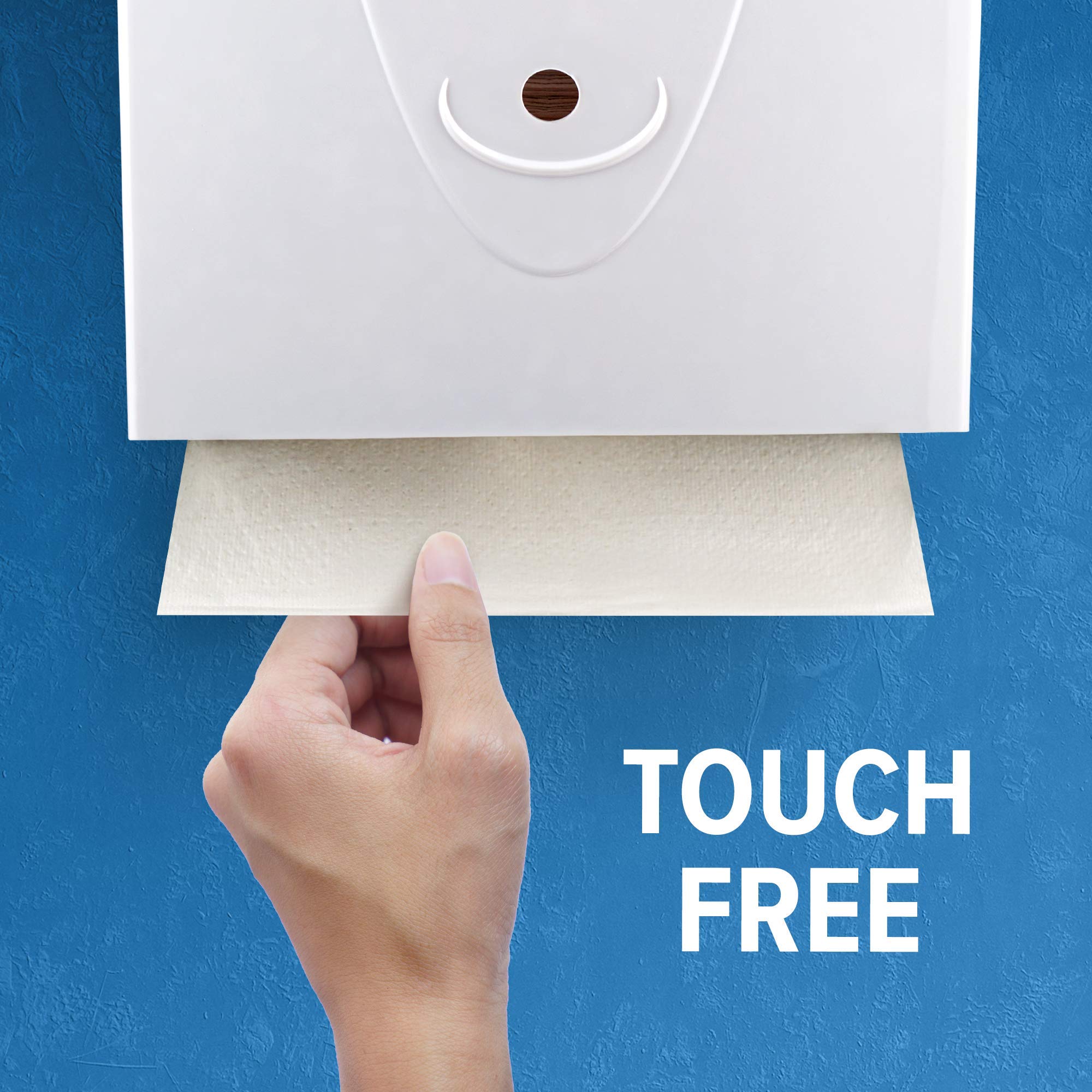 Paper Towels Dispenser Wall Mount - for Office Bathroom Kitchen & Restaurant Disposable Hand Towels Wall Hanging, Holds 500 Multi fold Paper by Scuddles, White