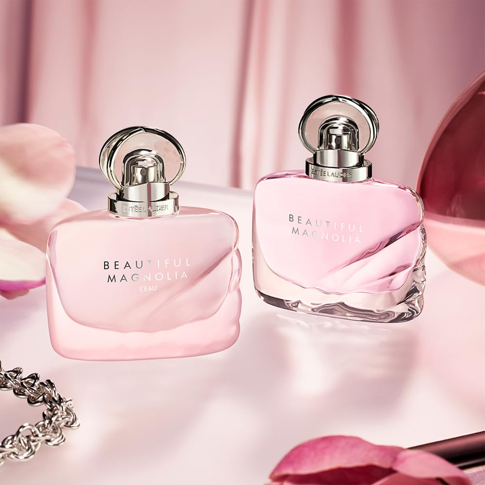 Estée Lauder Beautiful Magnolia L'Eau Eau de Toilette Spray with Notes of Lavender, Magnolia, Rose & Amber | Women's Perfume, Travel Spray, 0.34 Fl Oz
