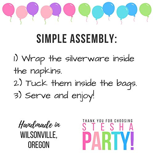 Snowflake Party Cutlery - 24 Set for Baby Shower or Winter Onederland Birthday