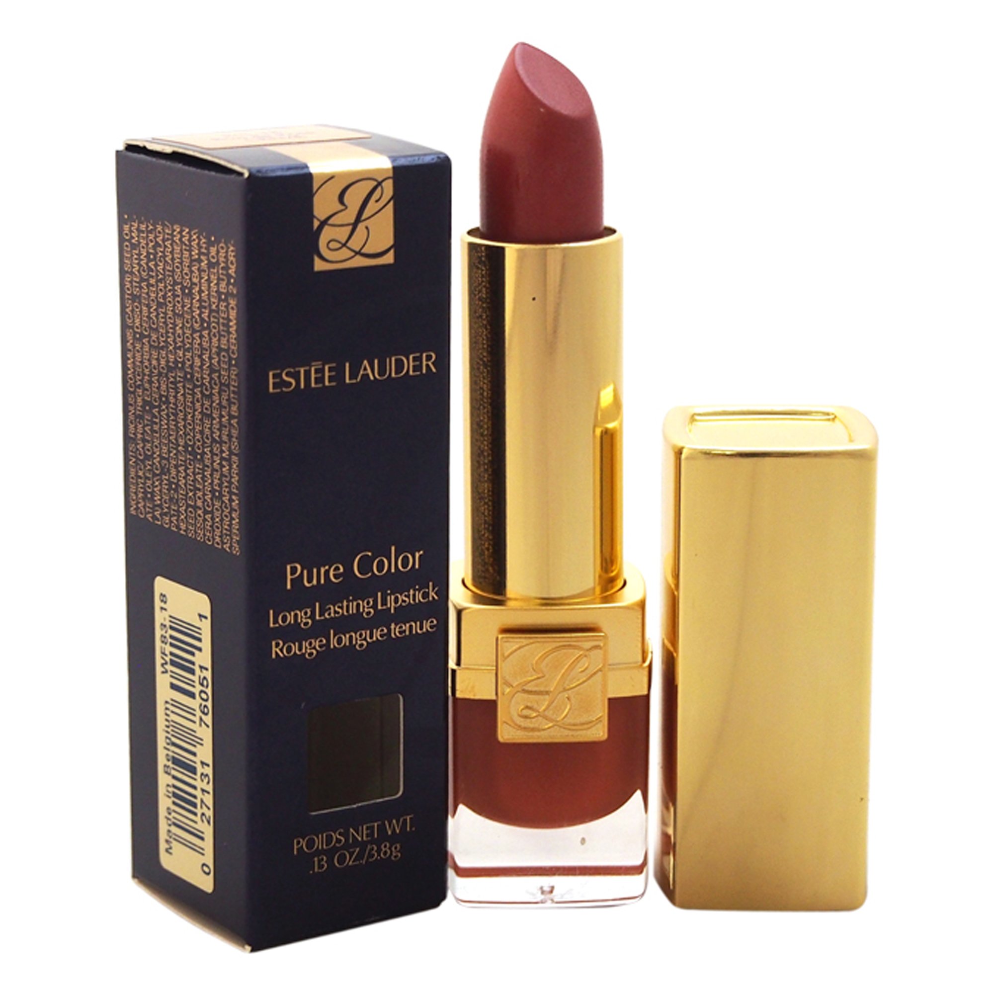 Estee Lauder Pure Color Long Lasting Lipstick Bois De Rose for Women, 0.13 Ounce