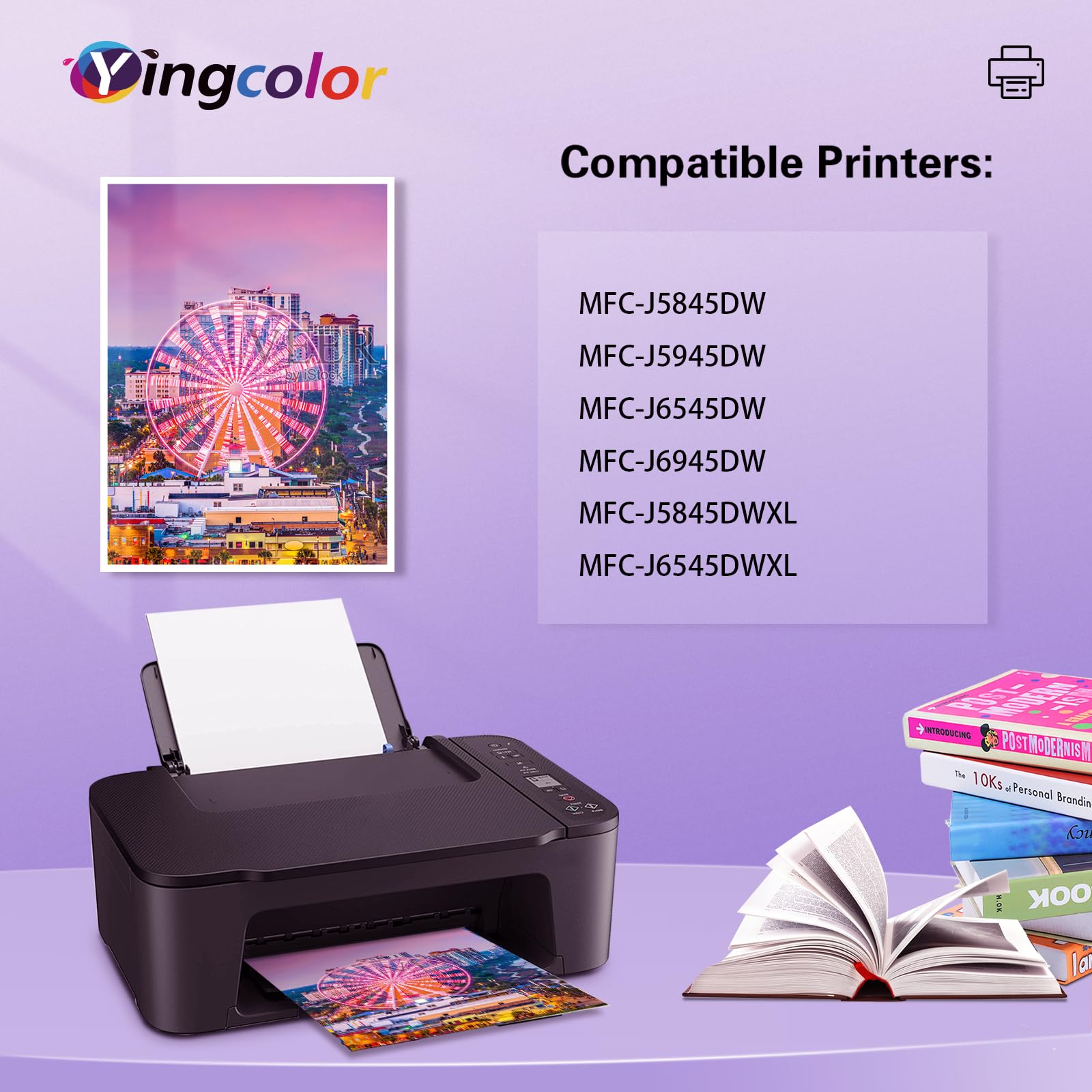 LC3037 BK/C/M/Y Ink Cartridges Super High Yield Compatible Replacement for Brother LC3037 LC3037XXL LC3039 for Brother MFC-J5945DW MFC-J6945DW MFC-J5845DWXL MFC-J6545DWXL Printer (8 Pack)