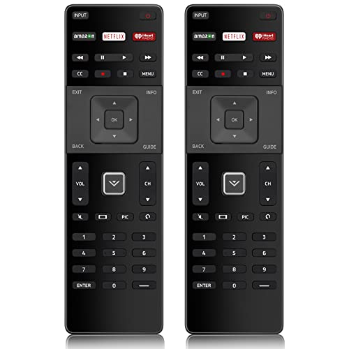 XRT122 Replacement for VIZIO-Smart-TV-Remote, Compatilbe with VIZIO D Series E Series M Series LED HDTV TVs (Pack of 2)