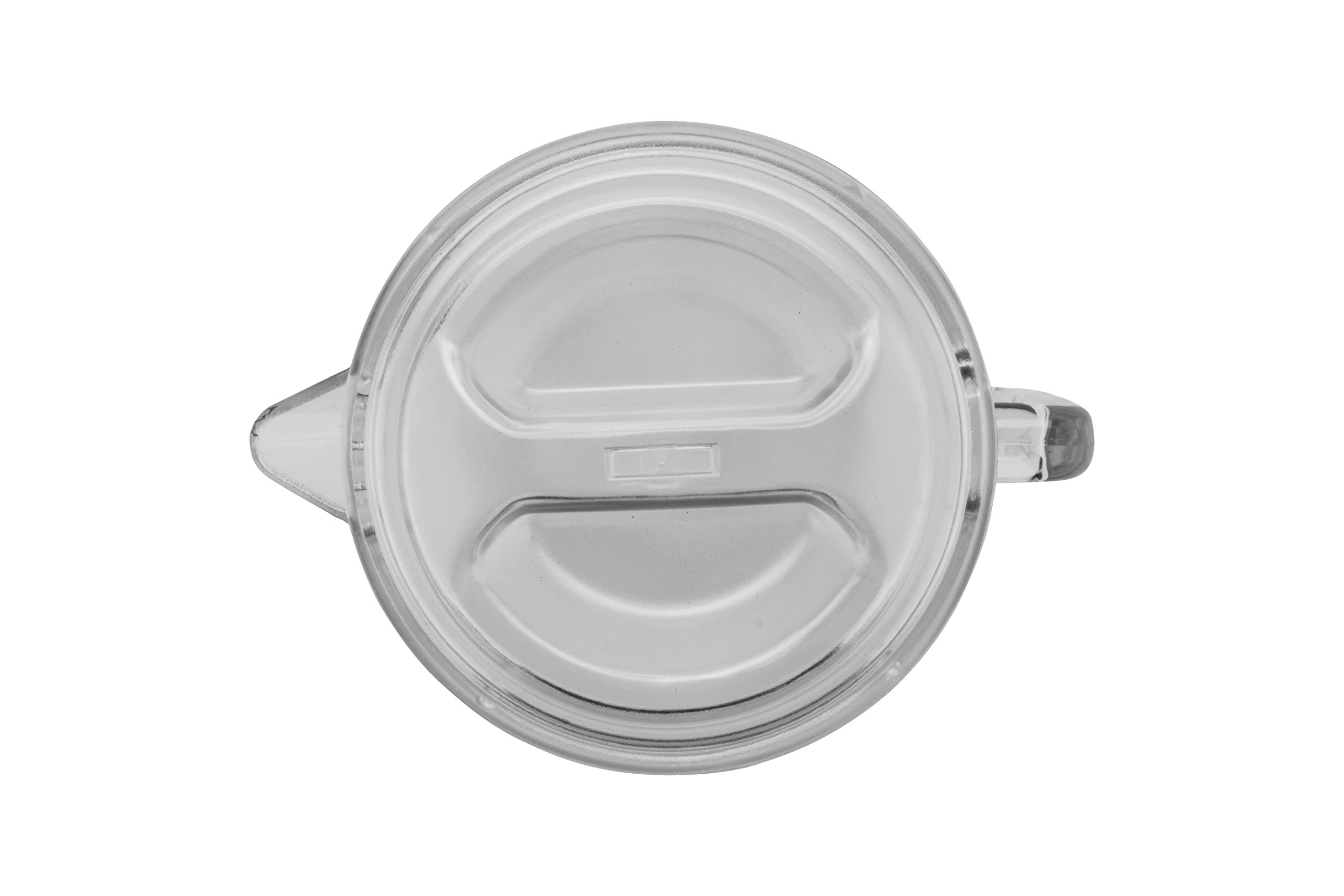 G.E.T. Heavy-Duty Shatterproof Plastic 2 Quart Pitcher with Lid, BPA Free (64 Ounce), Clear