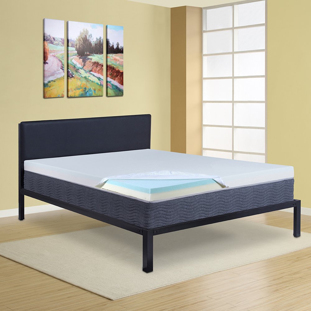 Olee Sleep 4 Inch Memory Foam Mattress Topper Pad 04TP02Q