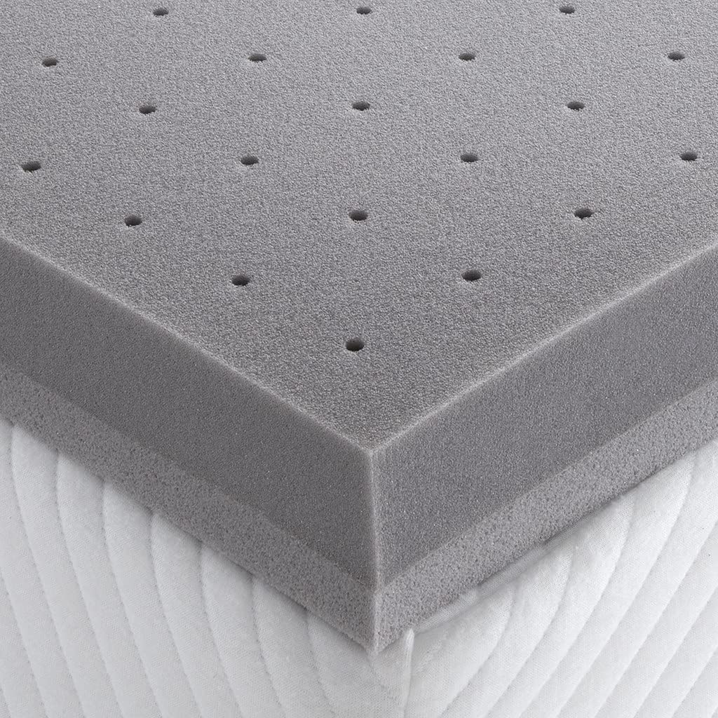 Maxzzz 4 Inch Mattress Topper Full Size, Firm Memory Foam Bed Mattress Topper, Ventilated Mattress Pad CertiPUR-US Certified Plush