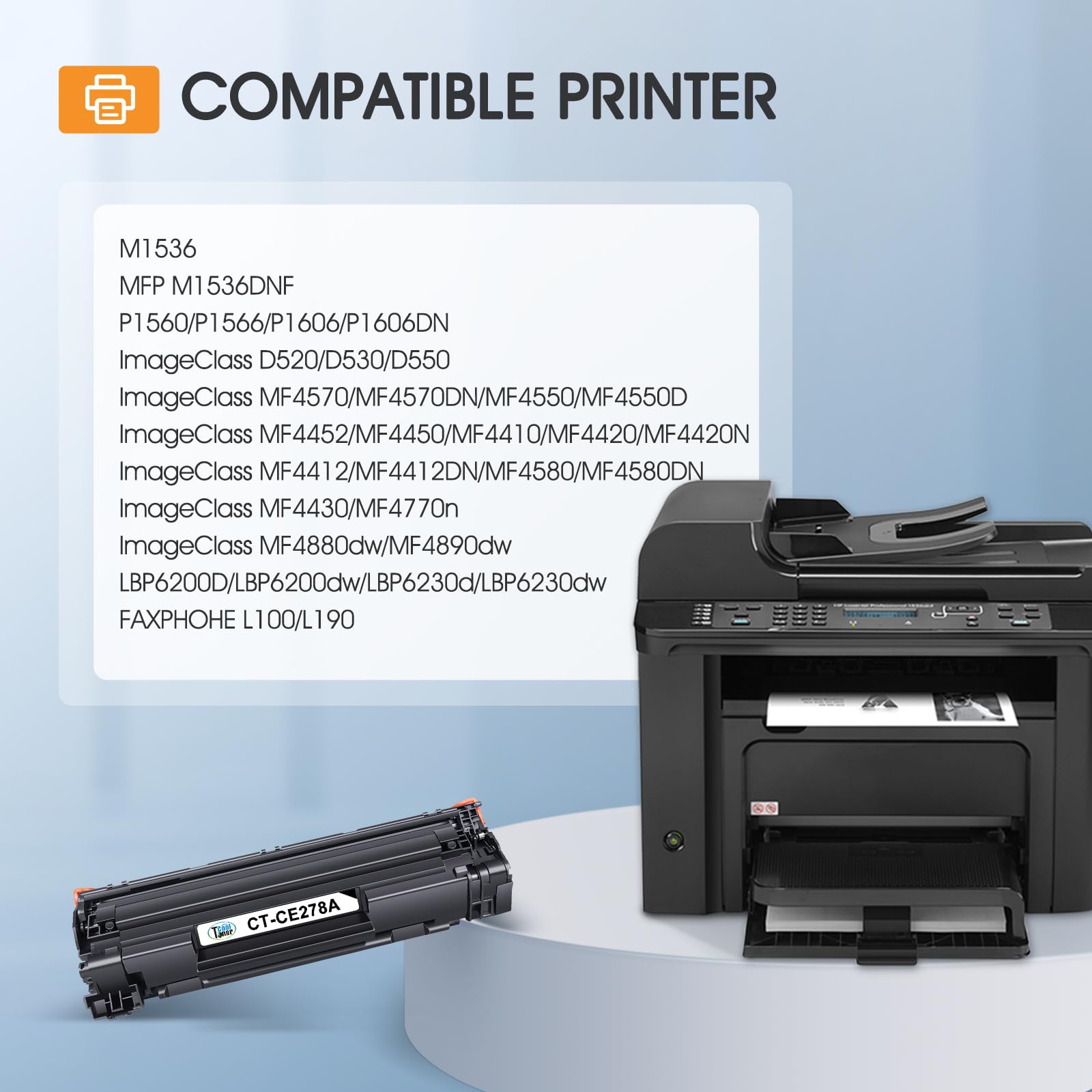 Cool Toner Compatible Toner Cartridge Replacement for HP 78A CE278A Toner HP Laserjet 1536dnf MFP P1606dn 1606dn P1606 HP Laserjet MFP M1536dnf P1566 P1560 Toner Cartridge Printer Ink (Black, 4-Pack)