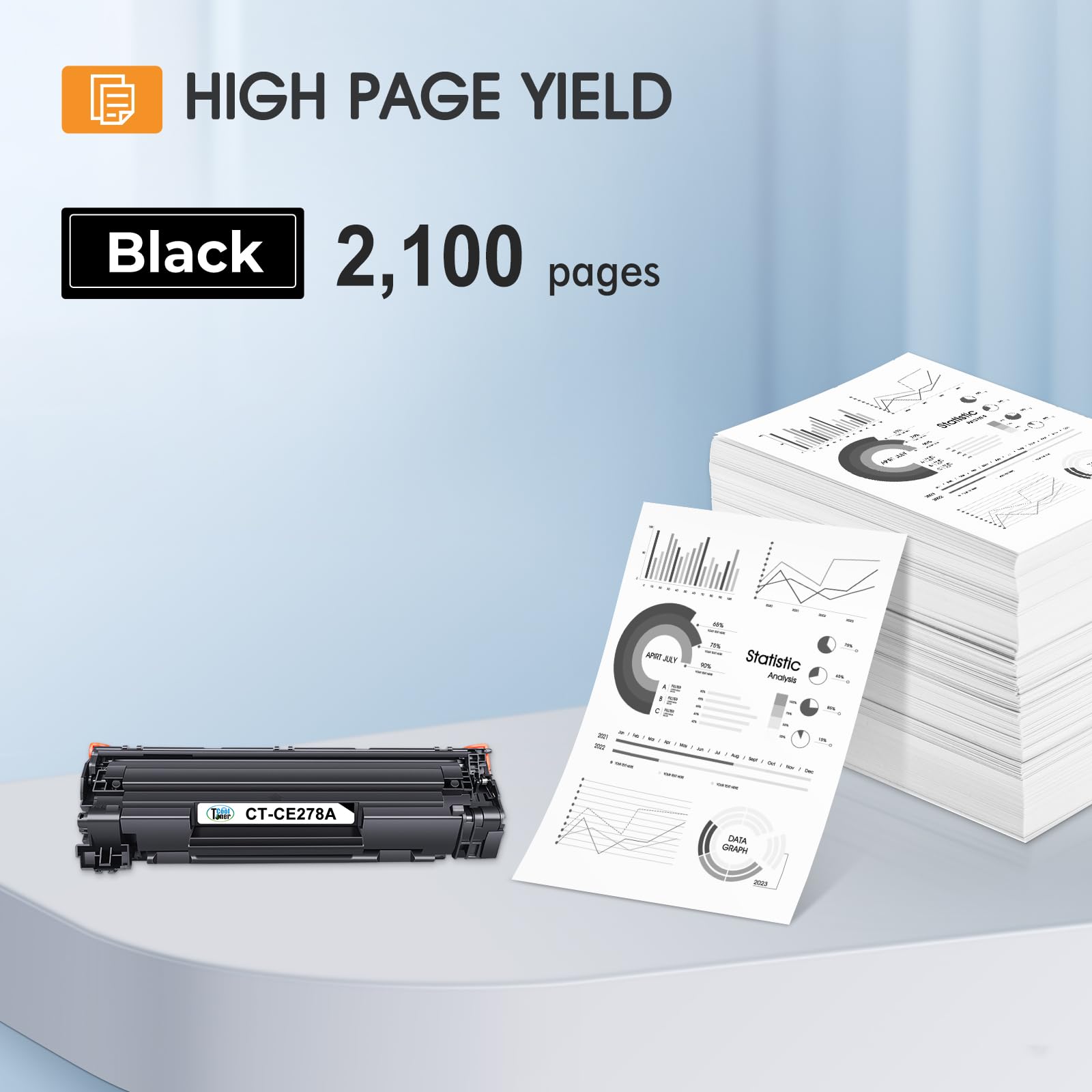 Cool Toner Compatible Toner Cartridge Replacement for HP 78A CE278A Toner HP Laserjet 1536dnf MFP P1606dn 1606dn P1606 HP Laserjet MFP M1536dnf P1566 P1560 Toner Cartridge Printer Ink (Black, 4-Pack)