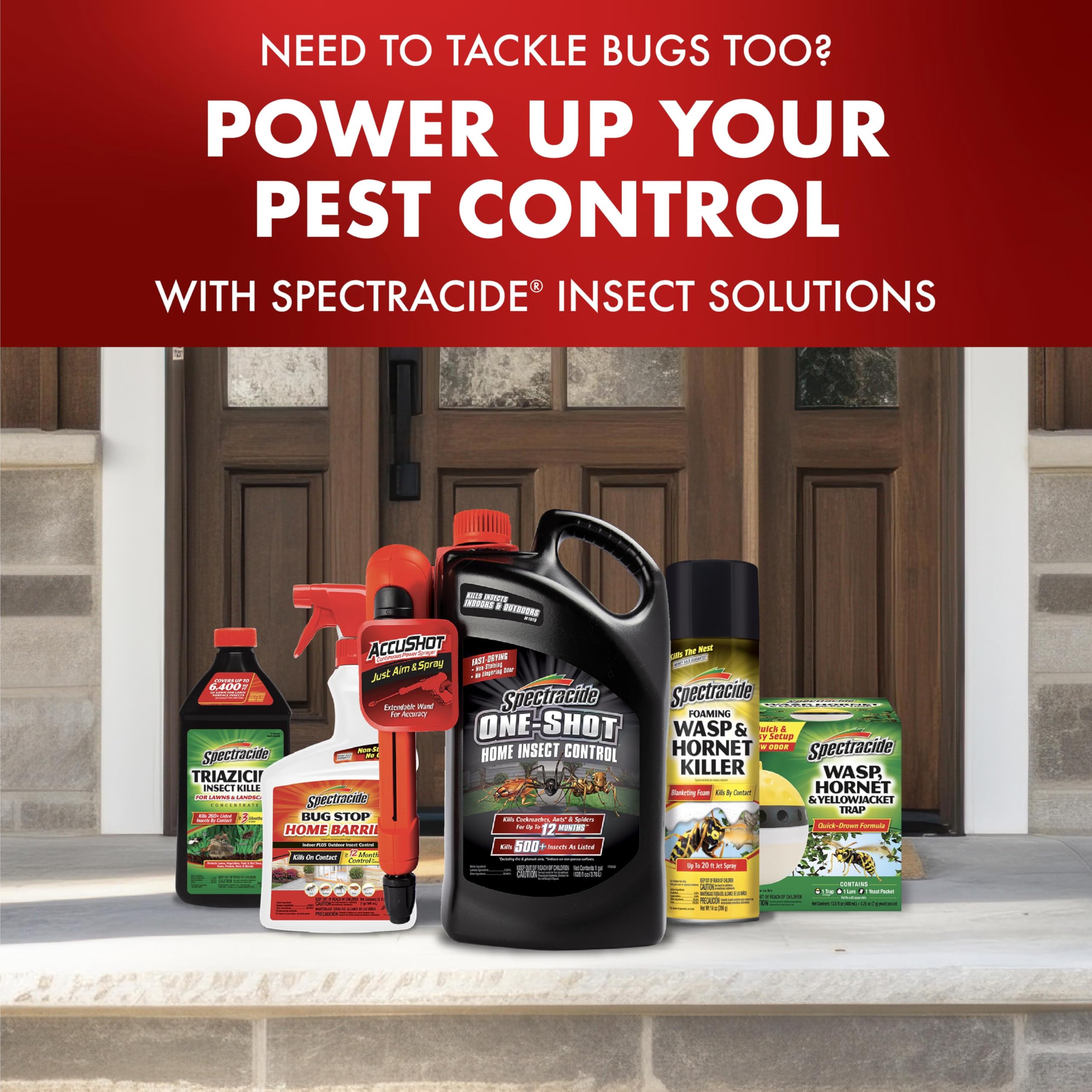 Spectracide Weed & Grass Killer, Use On Driveways, Walkways and Around Trees and Flower Beds, 1 Gallon (RTU Spray)