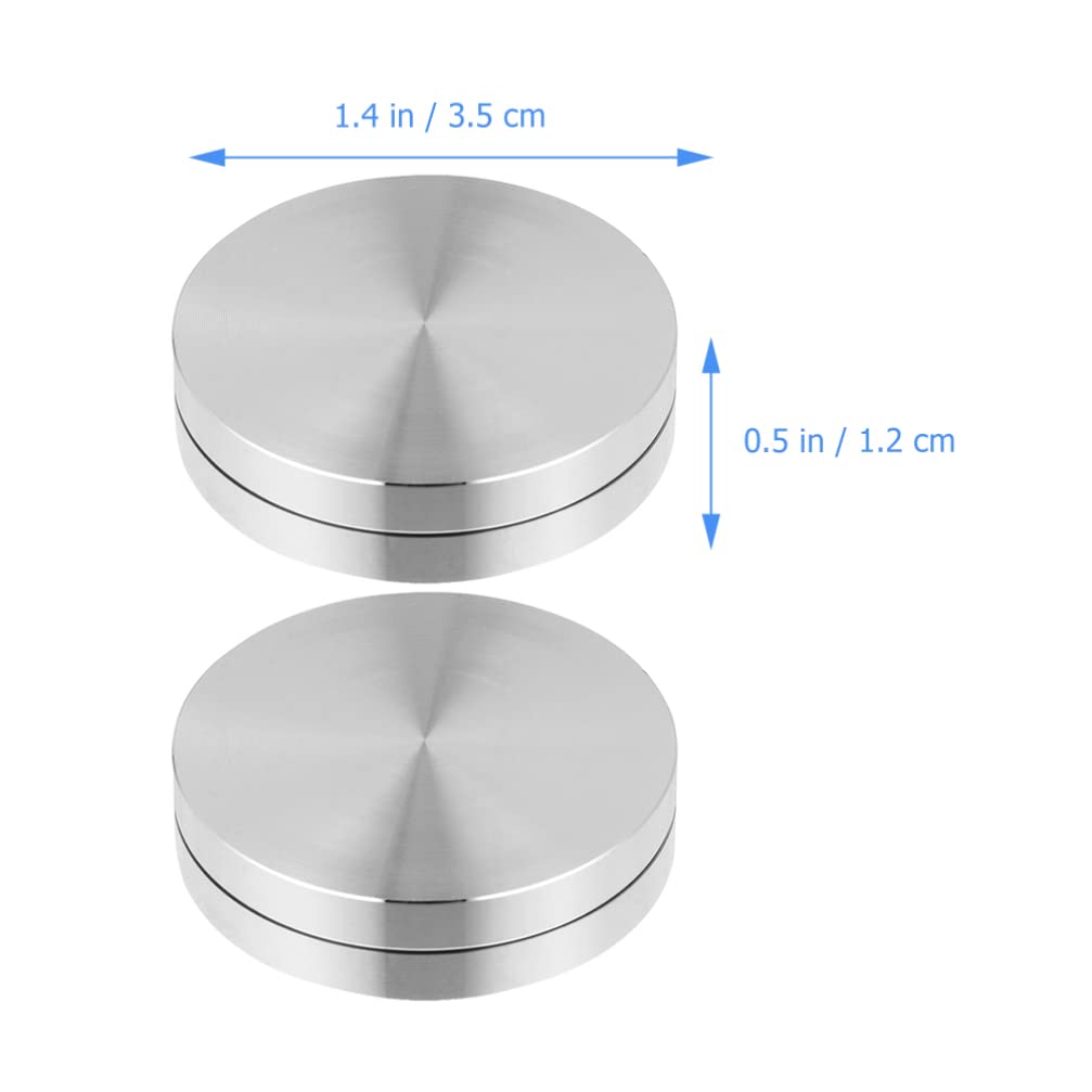 Lazy Susan Table Turntable Bearing: 2pcs Rotating Swivel Stand Hardware Cake Stand Bearing Plate Base Rotating Tray Bearings Parts