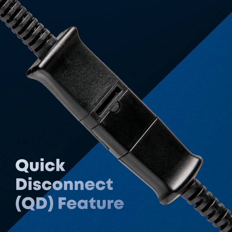 TruVoice U10P Adapter Cable Compatible with Any Plantronics (QD) Headset and Works with Mitel, Nortel, Avaya Digital, Polycom VVX, Shoretel, Aastra, Digium, ESI, Allworx and More
