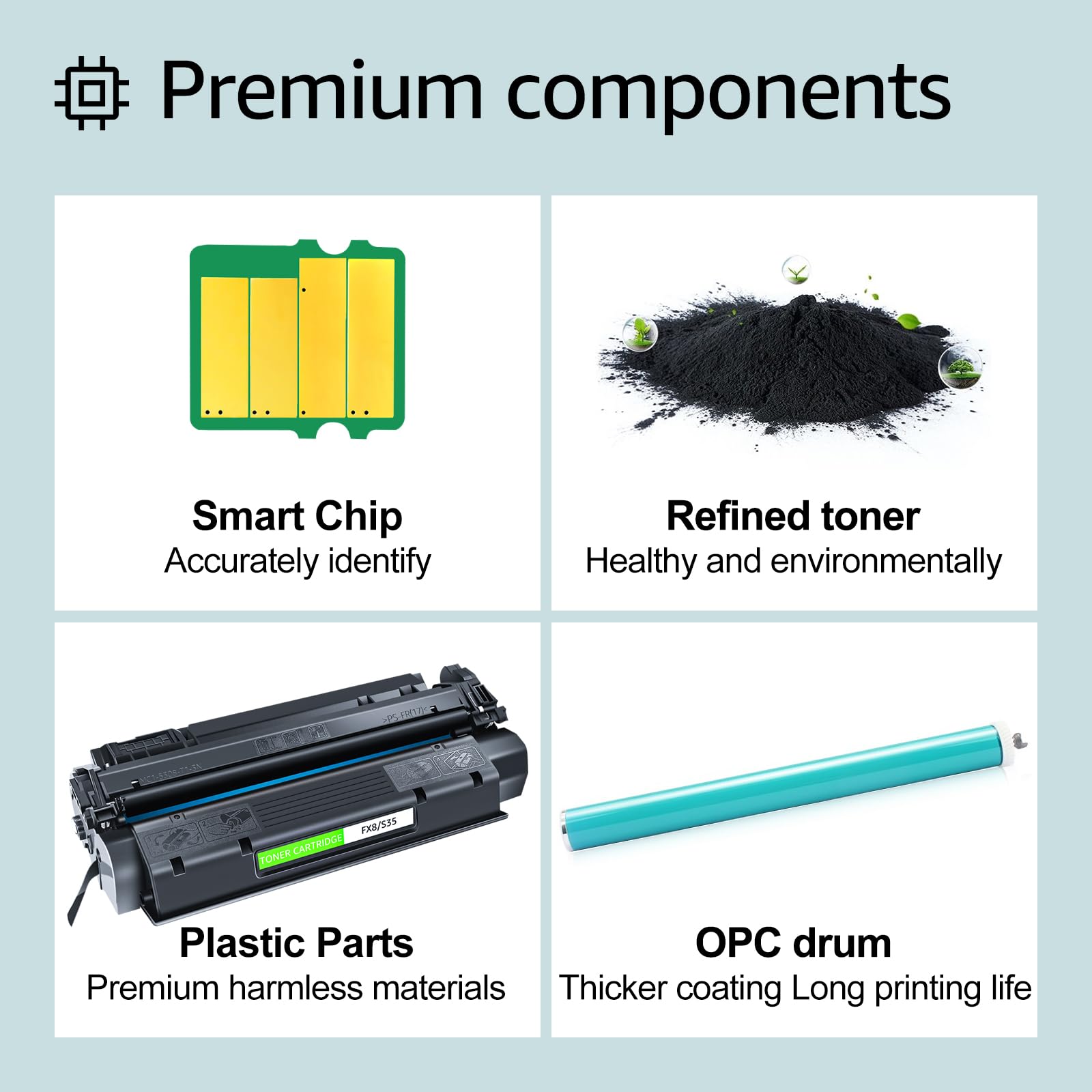 greencycle Compatible 7833a001aa S35 S-35 Toner Cartridge Replacement for Canon imageCLASS D320 D340 D383 510 FAXPHONE ICD-340 L170 L400 Printers (Black, 2 Pack)