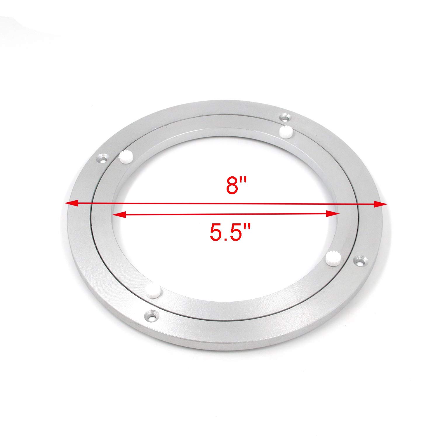 Geeesatis Rotating Turntable Bearing Round Swivel Plate Lazy Susan Hardware , Smooth Swivel Plate for Kitchen Base Turn Dining Table