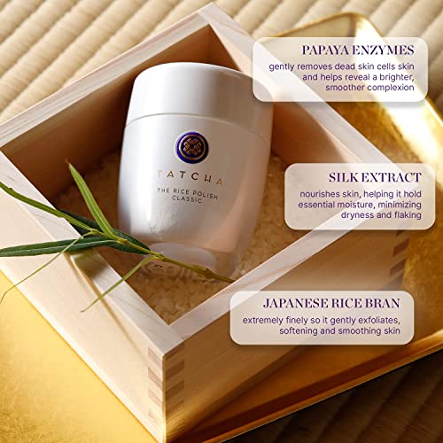 Tatcha The Rice Polish Classic: Daily Non-Abrasive Exfoliator for Combo to Dry Skin (60 grams / 2.1 oz)