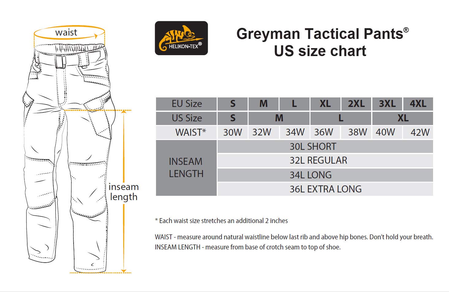 Helikon-Tex Greyman Tactical Pants for Men - Ripstop Mens Pants - Lightweight for Outdoors, Hiking, Law Enforcement, Work Pants, Dark Blue Denim Mid Waist 38 Length 32