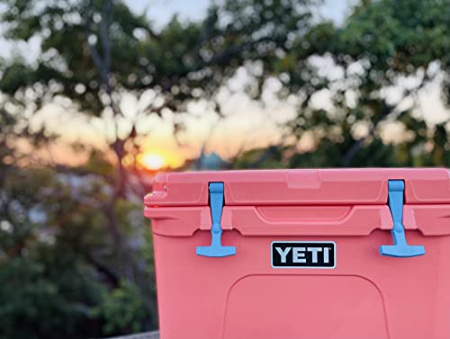 Gorilla Gear Replacement Latches (2-Pack) Compatible with Yeti Tundra Yeti Roadie & Other Hard Coolers - Custom Made Yeti Accessories - Large Durable Easy to Install on Yeti Latches (Carolina Blue)