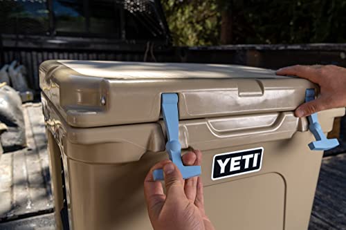 Gorilla Gear Replacement Latches (2-Pack) Compatible with Yeti Tundra Yeti Roadie & Other Hard Coolers - Custom Made Yeti Accessories - Large Durable Easy to Install on Yeti Latches (Carolina Blue)