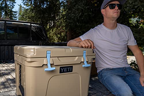 Gorilla Gear Replacement Latches (2-Pack) Compatible with Yeti Tundra Yeti Roadie & Other Hard Coolers - Custom Made Yeti Accessories - Large Durable Easy to Install on Yeti Latches (Carolina Blue)