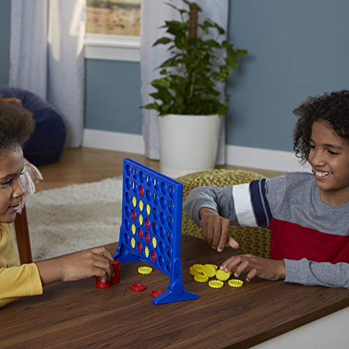 Connect 4 Classic Grid Board Game, 4 in a Row Game, Strategy Board Games for Kids, 2 Player Board Games for Family and Kids, Ages 6 and Up