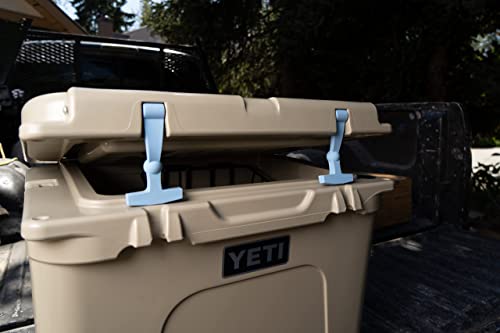 Gorilla Gear Replacement Latches (2-Pack) Compatible with Yeti Tundra Yeti Roadie & Other Hard Coolers - Custom Made Yeti Accessories - Large Durable Easy to Install on Yeti Latches (Carolina Blue)