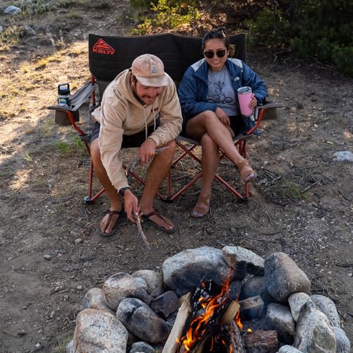 Kelty Loveseat Camping Chair, Canyon Brown/Belluga – Folding Double Camp Chair for Festivals, Camping and Beach Days - Updated 2019 Model …