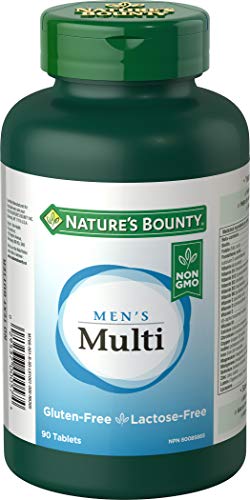 Nature's Bounty Men's Multivitamin, Non GMO, Helps Maintain Immune and Cognitive Functions, 90 Tablets
