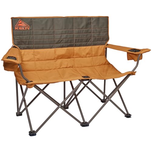 Kelty Loveseat Camping Chair, Canyon Brown/Belluga – Folding Double Camp Chair for Festivals, Camping and Beach Days - Updated 2019 Model …