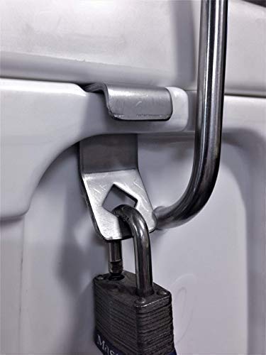 Cooler Lock Bracket Fits Yeti Roadie 20 and RTIC 20, Stainless Steel, Silver, Cooler Mount
