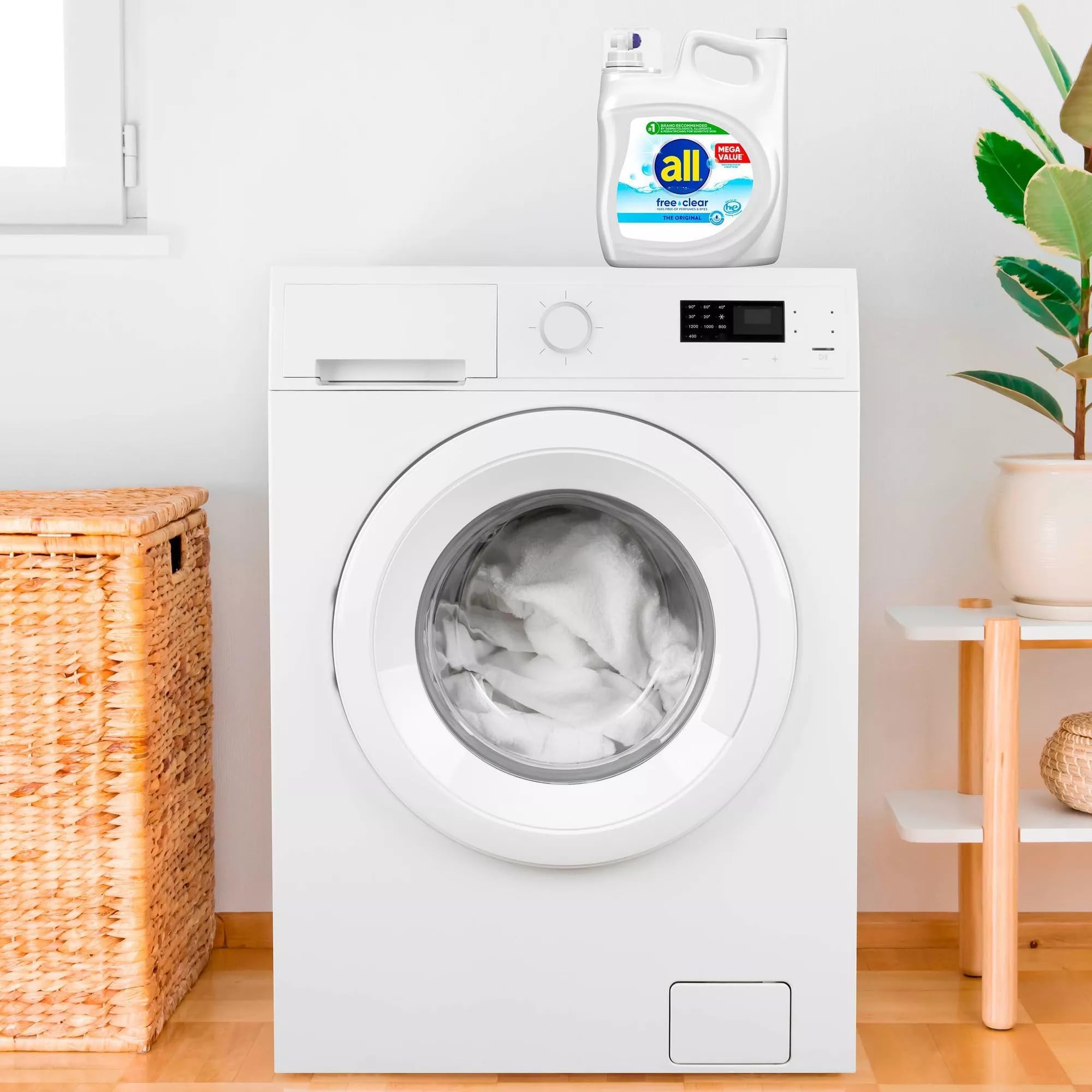 All Ultra with Stainlifters HE Liquid Laundry Detergent, Free Clear, Tough on Stains and Gentle on Skin - 184.5 Fluid Ounces, 123 Loads