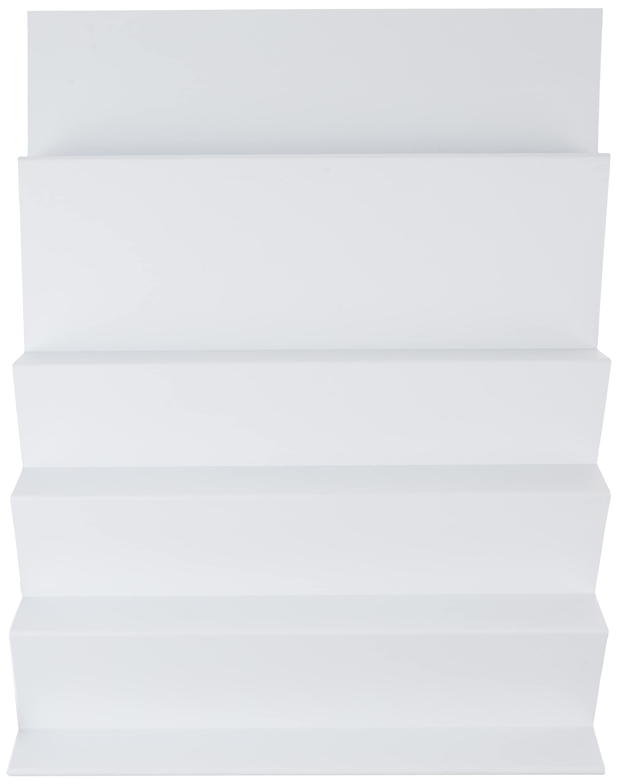 Vance 16 x 21 inch Trimmable Universal Spice Rack Drawer Organizer | White Kitchen Storage Tray for Cabinet Drawers and Shelves | Tiered Pantry Insert for Spices, Seasonings, Vitamins, or Herbs