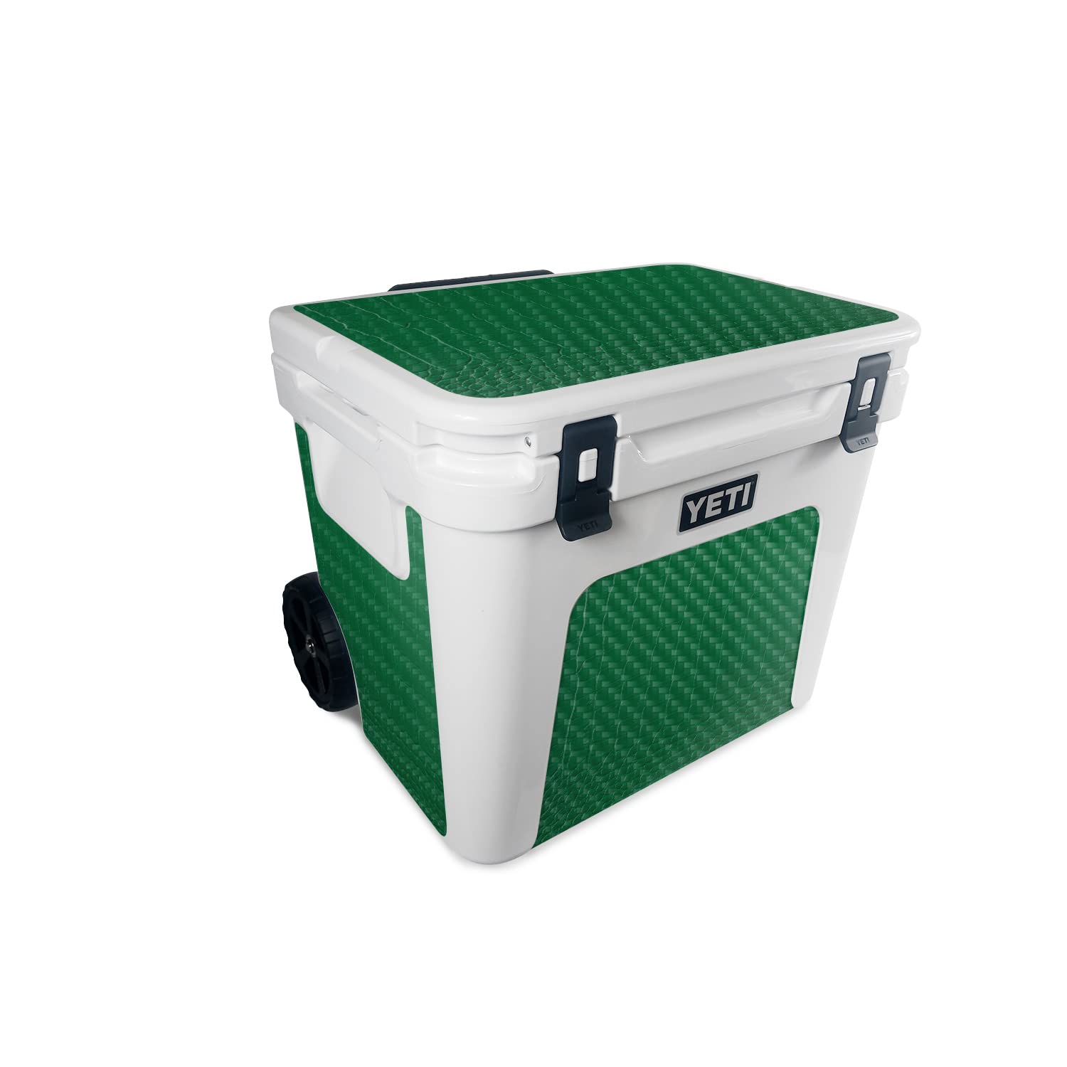 MightySkins Carbon Fiber Skin Compatible with Yeti Roadie 60 Wheeled Cooler - Alligator | Protective, Durable Textured Carbon Fiber Finish | Easy to Apply, Remove, and Change Styles | Made in The USA