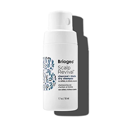 Briogeo Scalp Revival Charcoal + Biotin Dry Shampoo | Dry Shampoo to Absorb Oil | Non-Aerosol | Vegan, Phalate & Paraben-Free | 1.7 Ounce