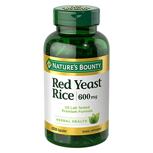 Natureās Bounty Red Yeast Rice, Herbal Supplement, 60mg, 250 Capsules
