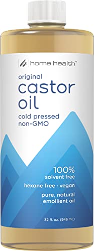 Home Health Original Castor Oil - 32 Fl Oz - Promotes Healthy Hair & Skin, Natural Skin Moisturizer - Pure, Cold Pressed, Non-GMO, Hexane-Free, Solvent-Free, Paraben-Free, Vegan (50132)