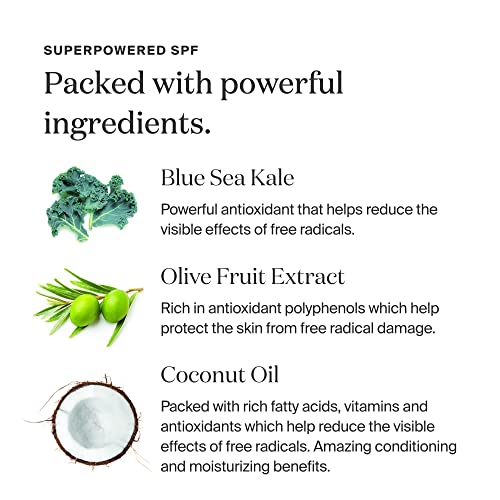 Supergoop! PLAY Body Mousse SPF 50 with Blue Sea Kale - 3 oz - Reef-Friendly, Broad Spectrum Whipped Sunscreen for Sensitive Skin - Fun to Apply - Great for Active Days