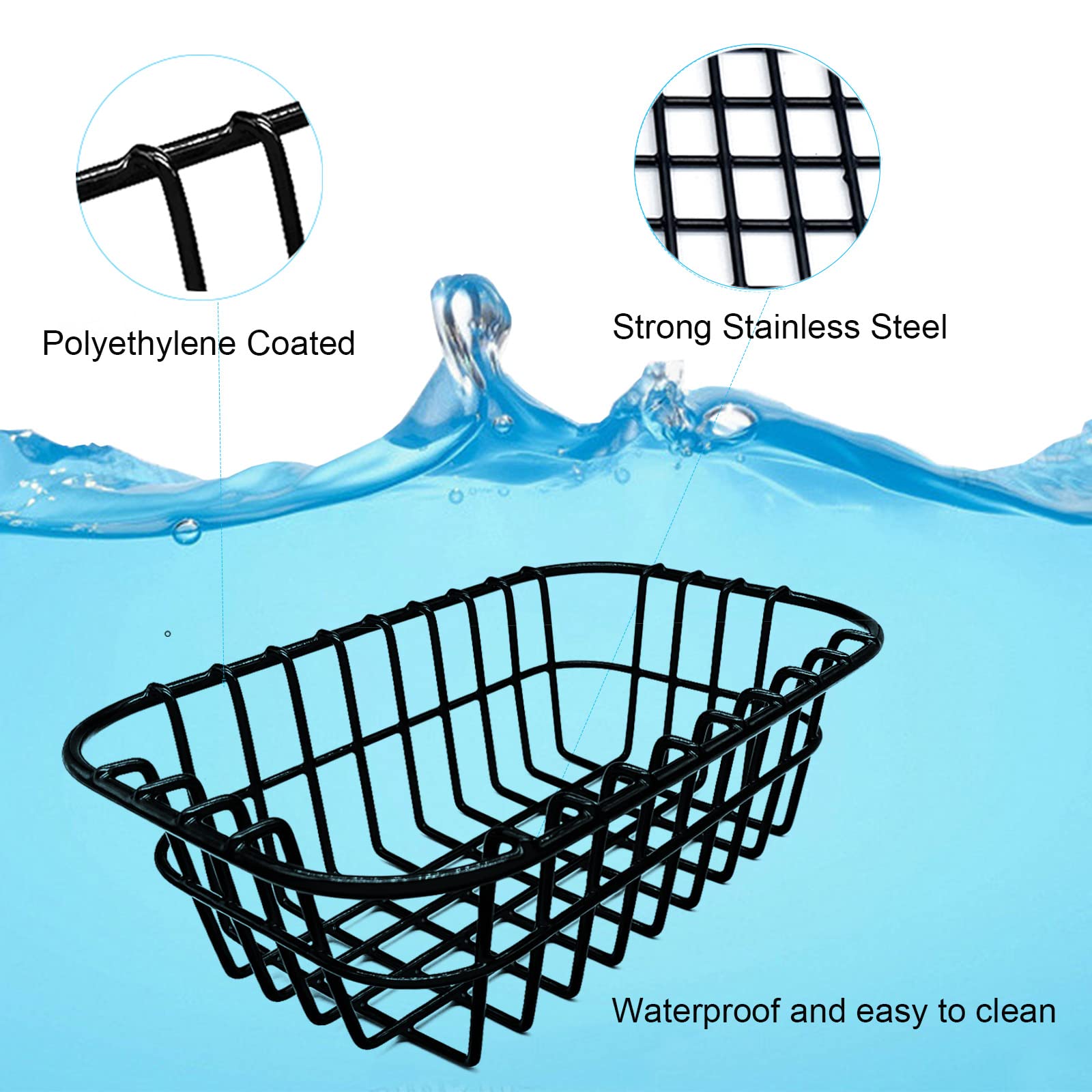 2-Pack Cooler Basket Compatible with Yeti Roadie 24, Dry Goods Wire Cooler Rack Storage Will Keep Smaller Items Dry and Stay Goods High for Roadie 24 Ice Chest Good to Hold Fruit, Utensils, etc