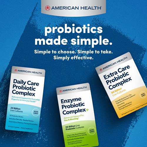 American Health Daily Chewable Tablet Acidophilus, 1 Billion Live Cultures, Beneficial Bacteria for The Digestive & Immune Systems, Strawberry, 60 Count