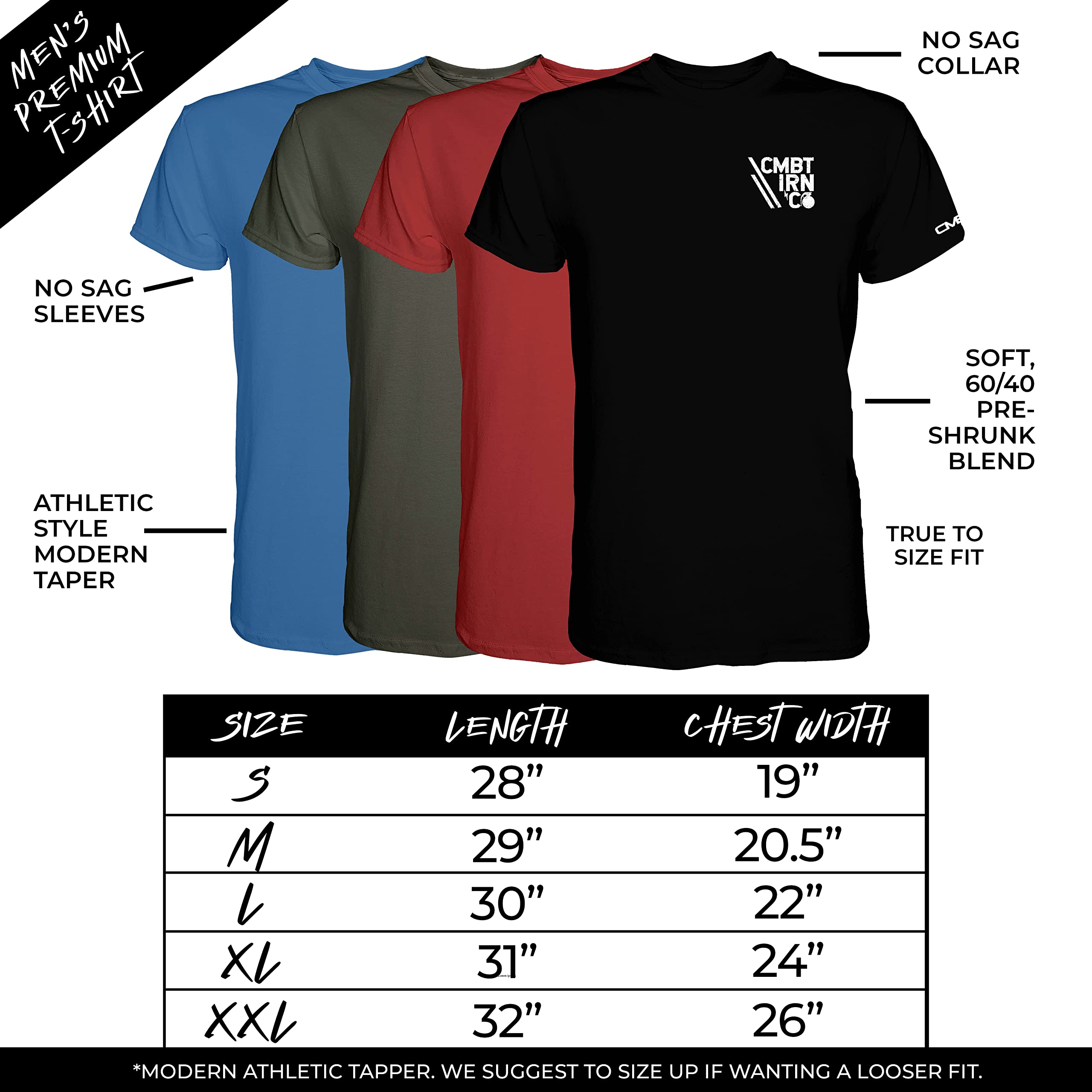 Combat Iron Men's Graphic Short Sleeve T-Shirt | Tactical Athlete Training Club Wolf Edition Mens Novelty Tee | White, X-Large