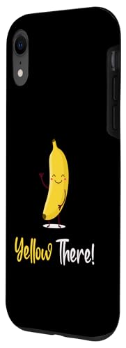 iPhone XR Yellow There! Banana Puns Refreshing Vegan Diet Fruit Lover Case