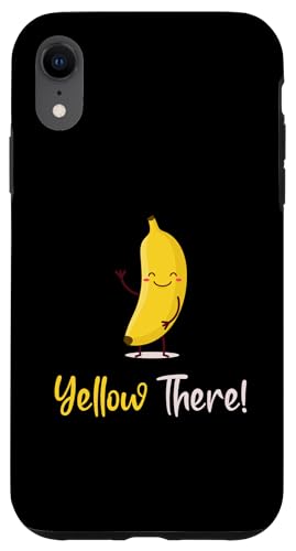 iPhone XR Yellow There! Banana Puns Refreshing Vegan Diet Fruit Lover Case