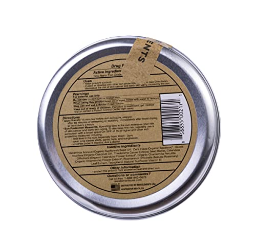 Raw Elements Baby + Kids SPF 30 Organic Sunscreen Lotion Non-Nano Zinc Oxide, Reef-Safe, Cruelty-Free, Gentle and Moisturizing, Zero Waste Tin, 3oz