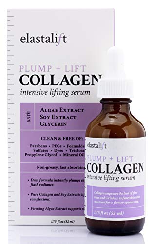 Elastalift Collagen Facial Serum Lifting, Plumping, & Firming Collagen Serum For Face Improves Elasticity, Evens Skin Tone, Plumps, & Lifts Sagging Skin, Non-Greasy Wrinkle Serum (1.75 Fl Oz)