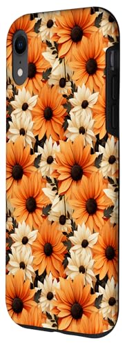 iPhone XR Yellow Sunflower Pattern Floral Garden Sun Flowers Aesthetic Case