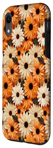 iPhone XR Yellow Sunflower Pattern Floral Garden Sun Flowers Aesthetic Case
