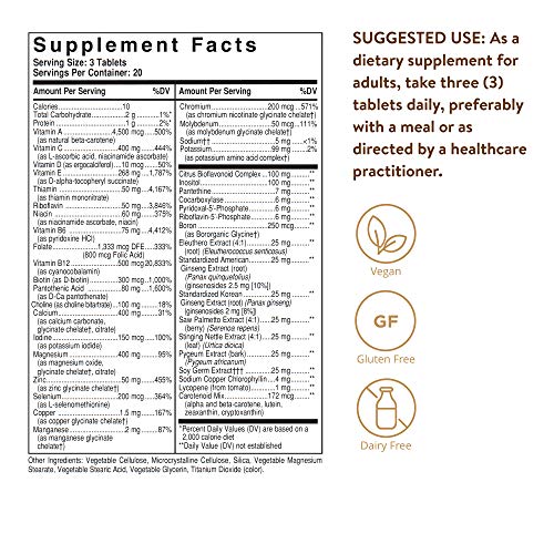 Solgar Male Multiple, 60 Tablets - Multivitamin, Mineral & Herbal Formula for Men - Advanced Phytonutrient - Vegan, Gluten Free, Dairy Free - 20 Servings