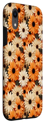 iPhone XR Yellow Sunflower Pattern Floral Garden Sun Flowers Aesthetic Case