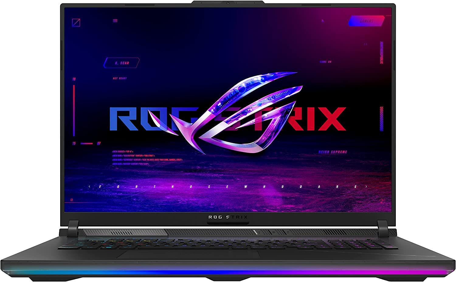 ASUS ROG Strix SCAR 18.4" 240Hz WQXGA Gaming Laptop (Intel i9-13980HX 24-Core, GeForce RTX 4090 16GB, 32GB DDR5, 4TB PCIe SSD, RGB Backlit KYB, Thunderbolt 4, WiFi 6, Win11Pro)