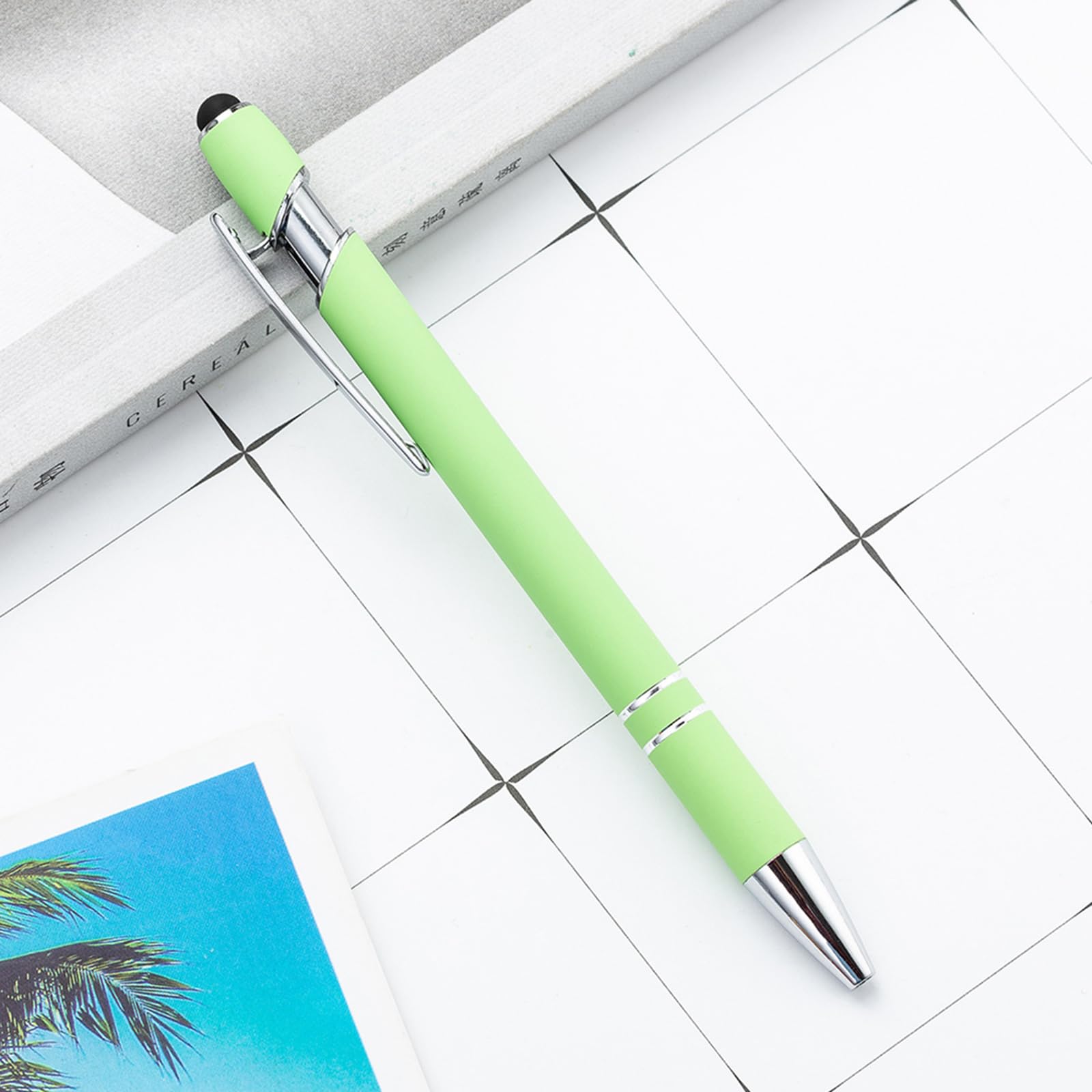 Stylus Tip Ballpoint Pens 7 Pieces 1.0mm Retractable Ball Point Pen Medium Point Smooth Writing Pen Black Metal Pen Stylus Tip Ballpoint Pens Retractable Ball Point Pen Medium Point Smooth Pen