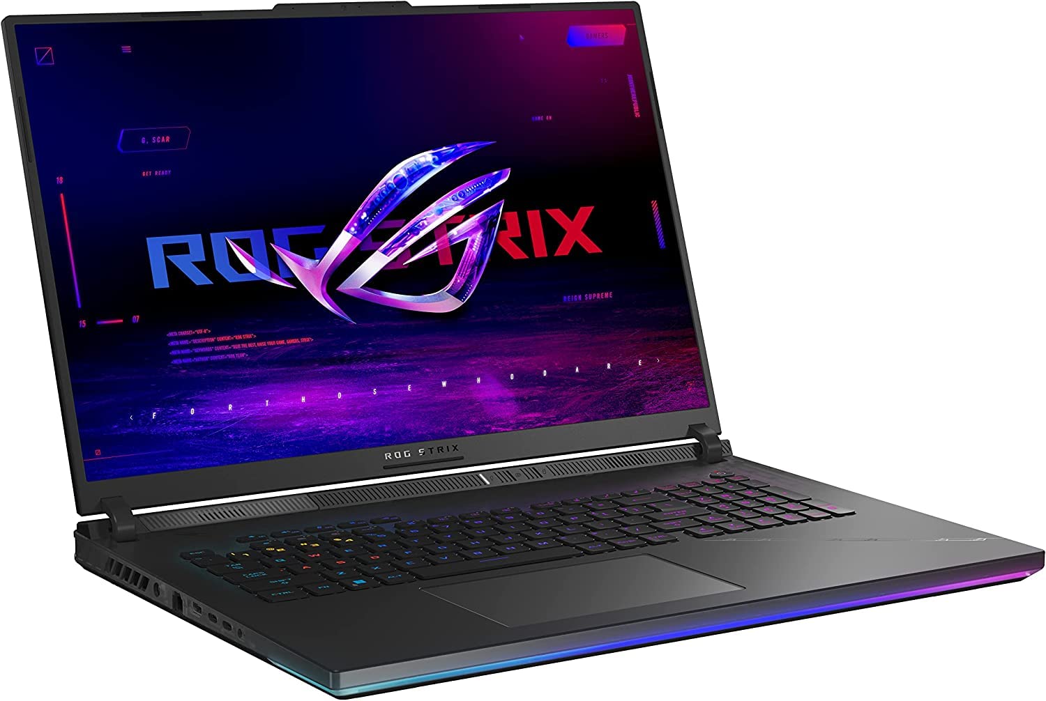 ASUS ROG Strix SCAR 18.4" 240Hz WQXGA Gaming Laptop (Intel i9-13980HX 24-Core, GeForce RTX 4090 16GB, 32GB DDR5, 4TB PCIe SSD, RGB Backlit KYB, Thunderbolt 4, WiFi 6, Win11Pro)